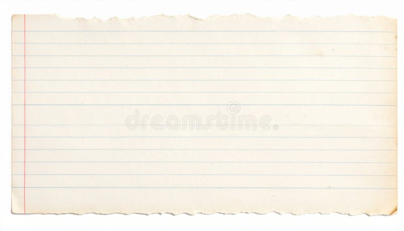 Torn Lined Notebook Paper Texture Stock Illustration - Illustration of ...