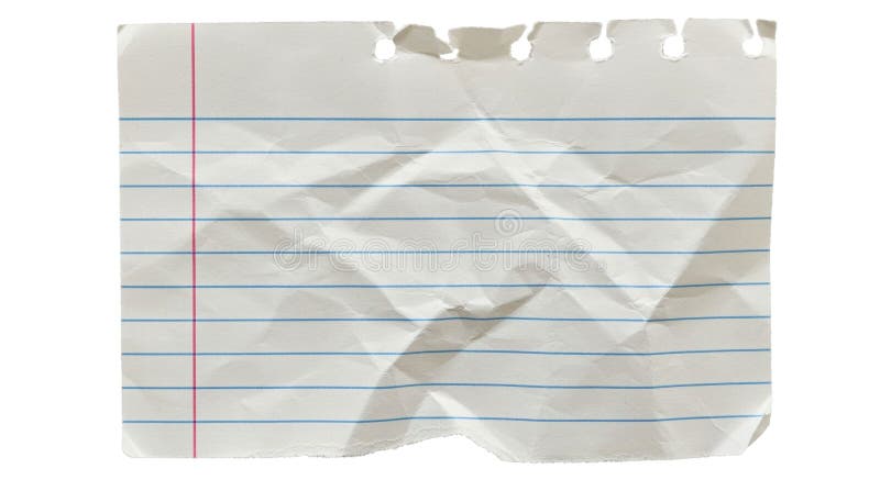 Torn Lined Paper Image Brown Torn Crumpled Old Craft Lined Paper Piece