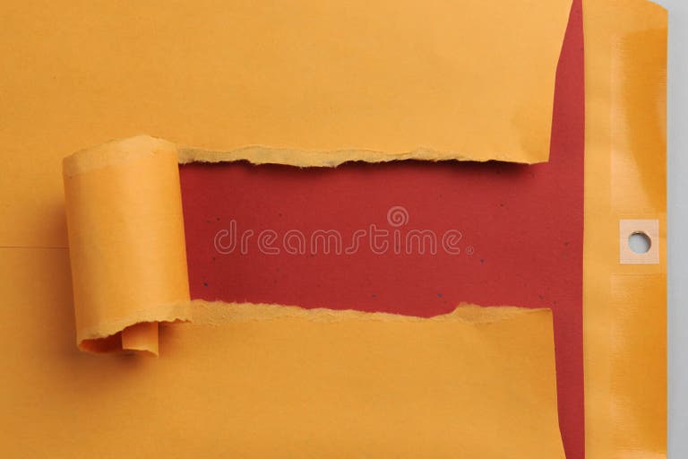 Torn Manila Envelope stock photo. Image of paper, worn - 16164542