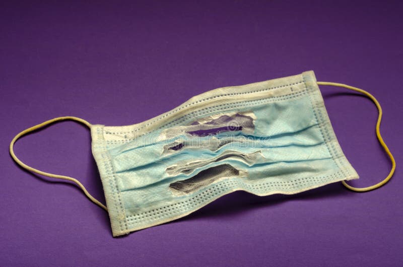 Torn medical mask stock photo. Image of object, concept - 177472394