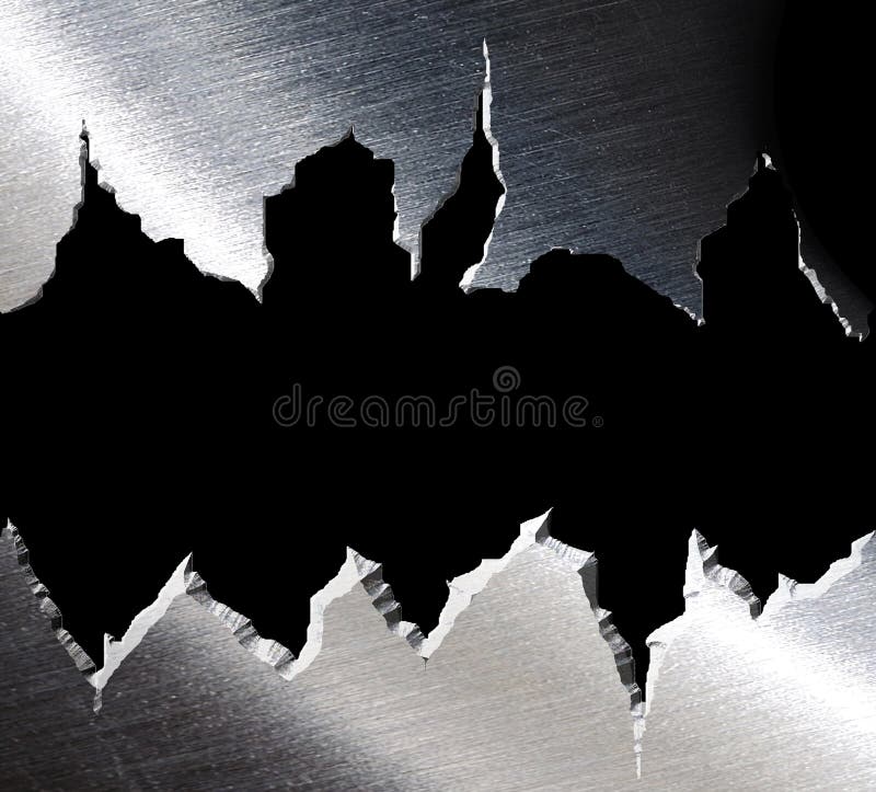 Torn metal texture. stock illustration. Illustration of highlight ...