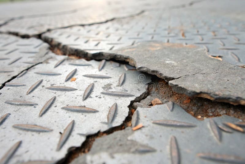 Torn Metal Texture with Cracks Stock Illustration - Illustration of ...