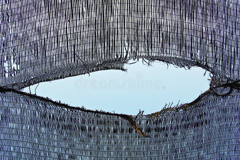 Fishing Net on Wooden Background, Top View Stock Image - Image of river ...