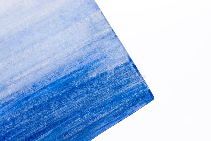 Torn Note Paper Painted in Blue Stock Photo - Image of communication ...