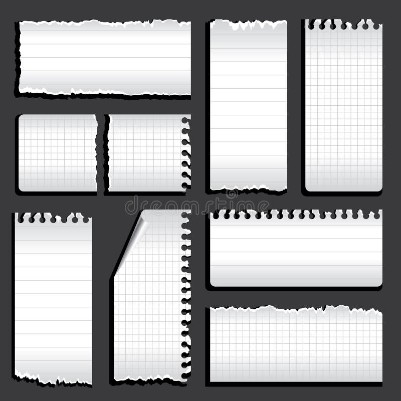 Torn notebook stock vector. Illustration of torn, ripped - 27101522 Torn notebook stock vector. Illustration of torn, ripped - 27101522