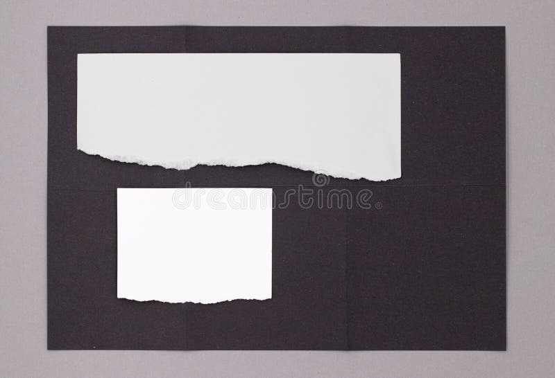 Torn Notepad Sheets, Stationery Background Top View With Place For ...