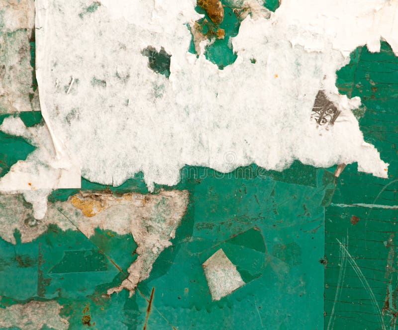 Torn Off Paper from Ads on the Wall As a Background Stock Photo - Image ...