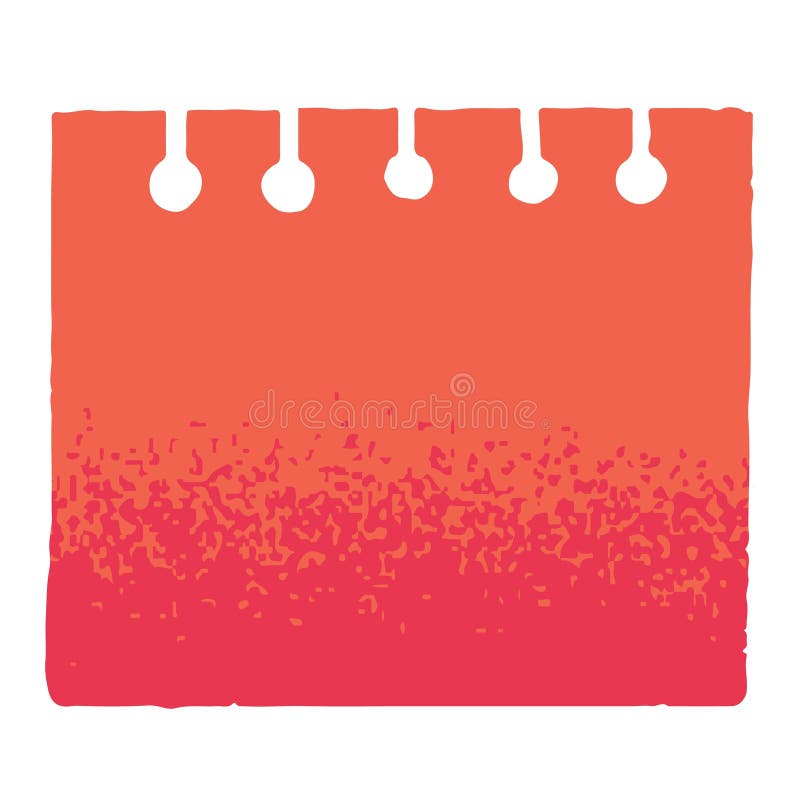 Torn-off Paper from Notebook. Tear-off Notepad Page with Spiral Holes ...