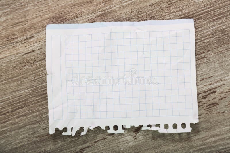 Torn-off sheet of notebook stock image. Image of flat - 156947277
