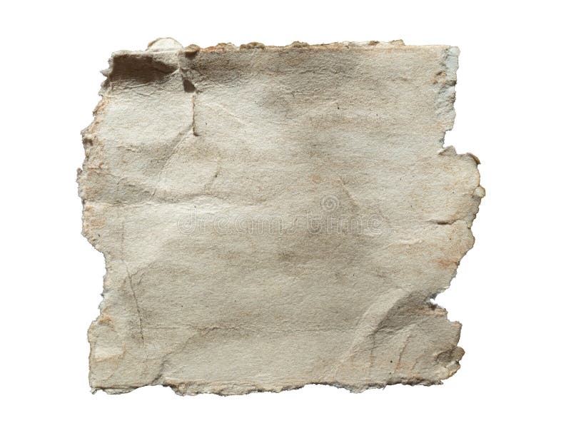 Torn Old Vintage Square Shaped Parchment Paper Stock Photo - Image of ...