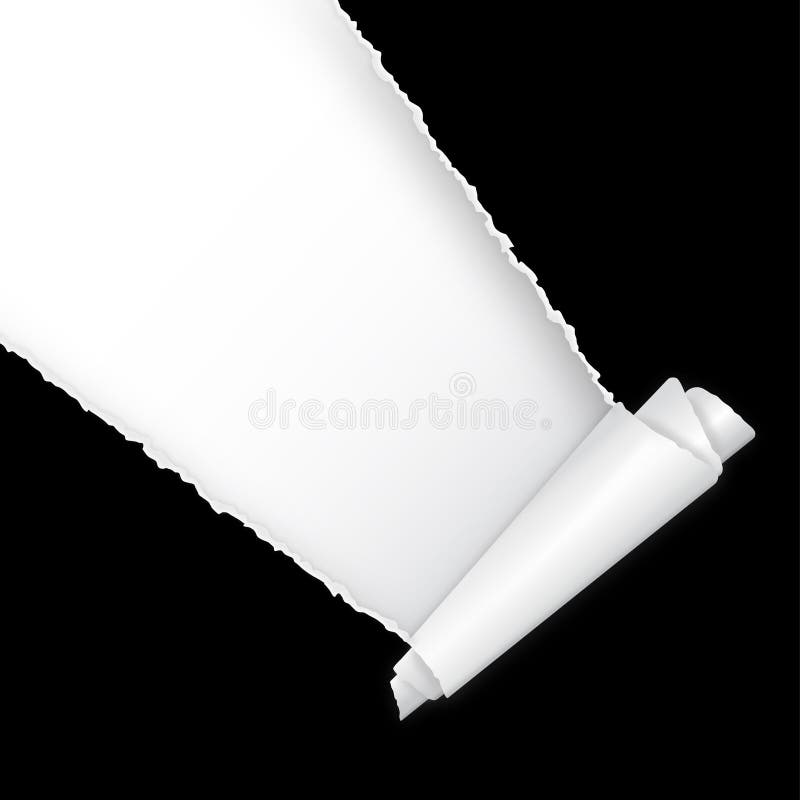 Torn Open Paper with Space for Text Stock Vector - Illustration of ...