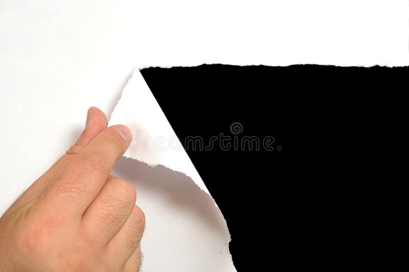Torn paper stock photo. Image of torn, tearing, blank - 16888268