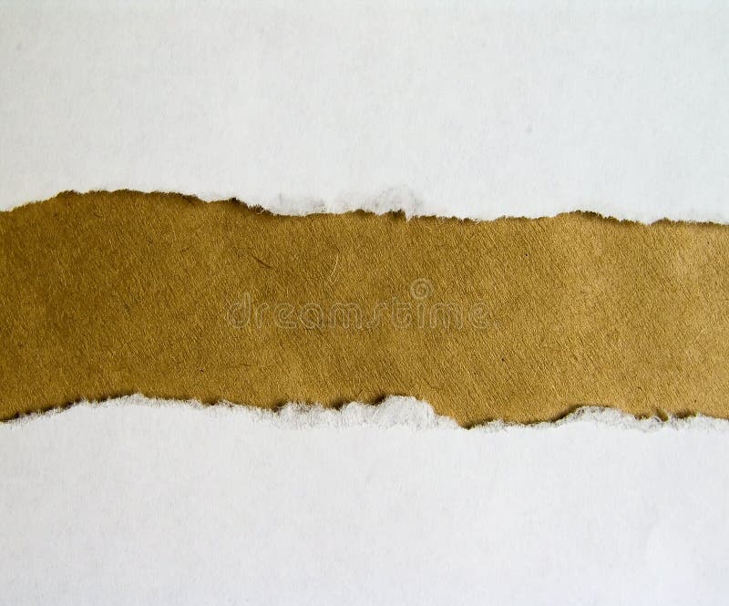 Torn paper stock image. Image of paper, destruction, brown - 17301457