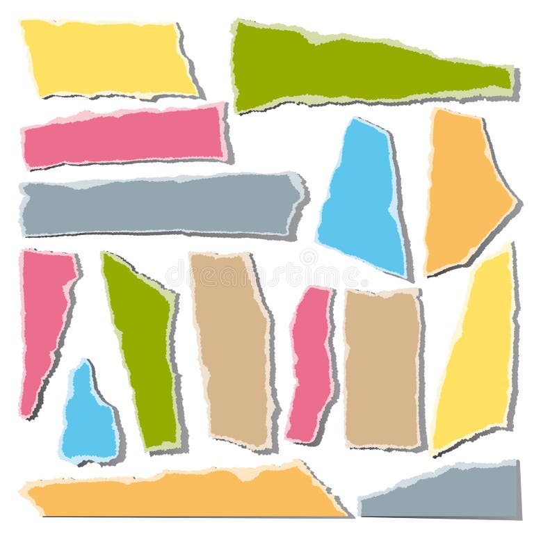 Torn paper stock vector. Illustration of frame, dividing - 17943788