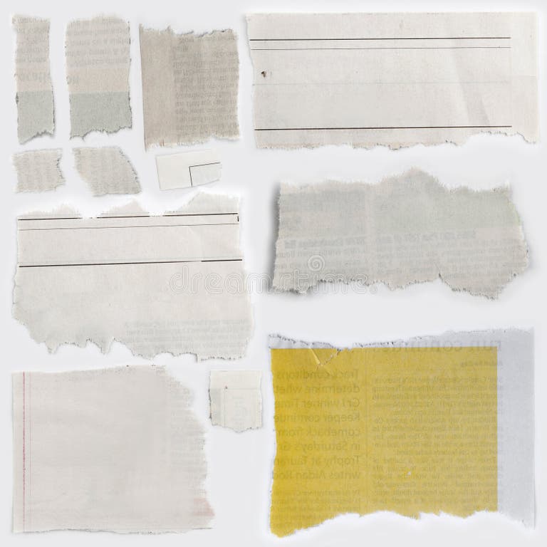 Torn paper stock image. Image of empty, frayed, newspaper - 24038561