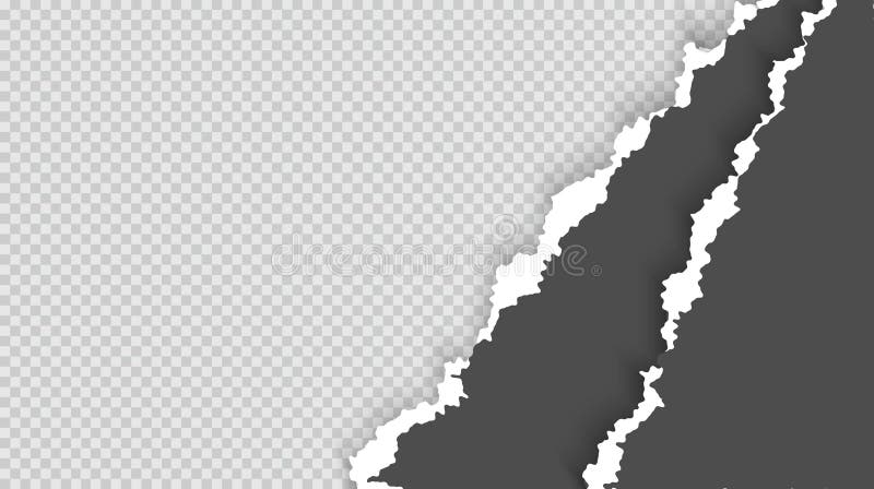 Modern Abstract Black Paper Ripped Background Template Stock Vector ...