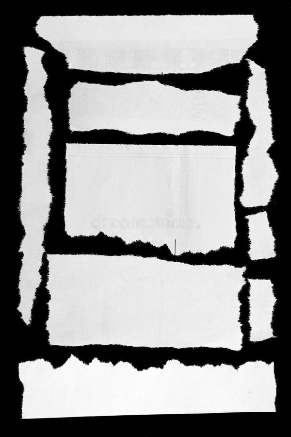 Torn paper stock image. Image of empty, frayed, newspaper - 24038561