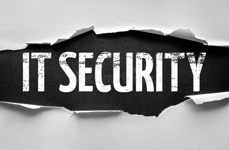 Torn Paper Background Revealing Bold Grunge Text it SECURITY ...
