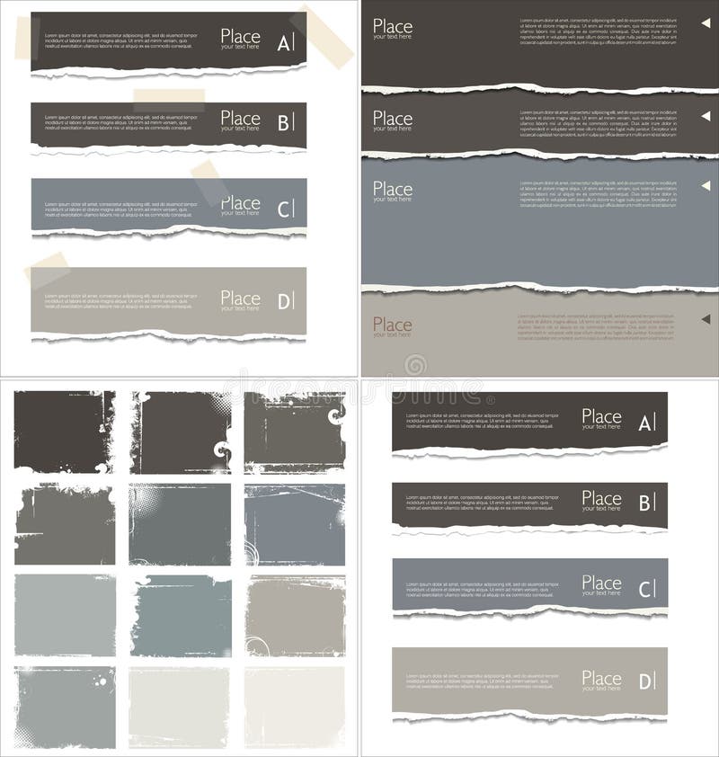 Torn Paper Background with Space for Text, Collection Stock ...