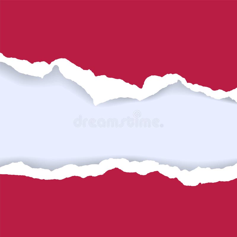 Torn Paper Background with Space for Text. Design Illustration Template ...