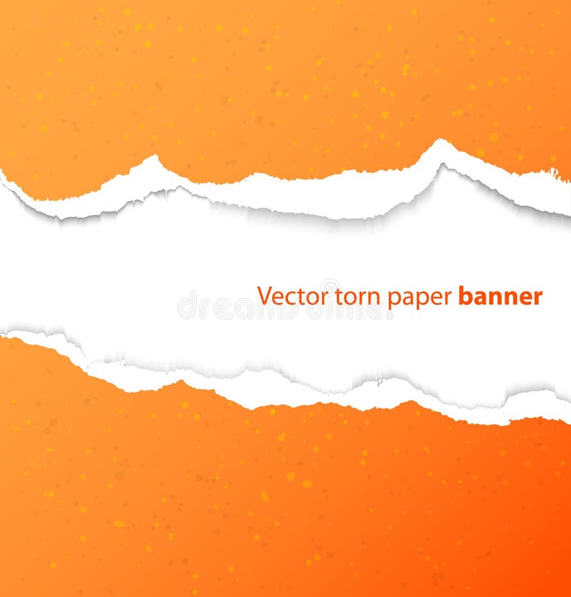 Torn paper banner stock vector. Illustration of corner - 30986775
