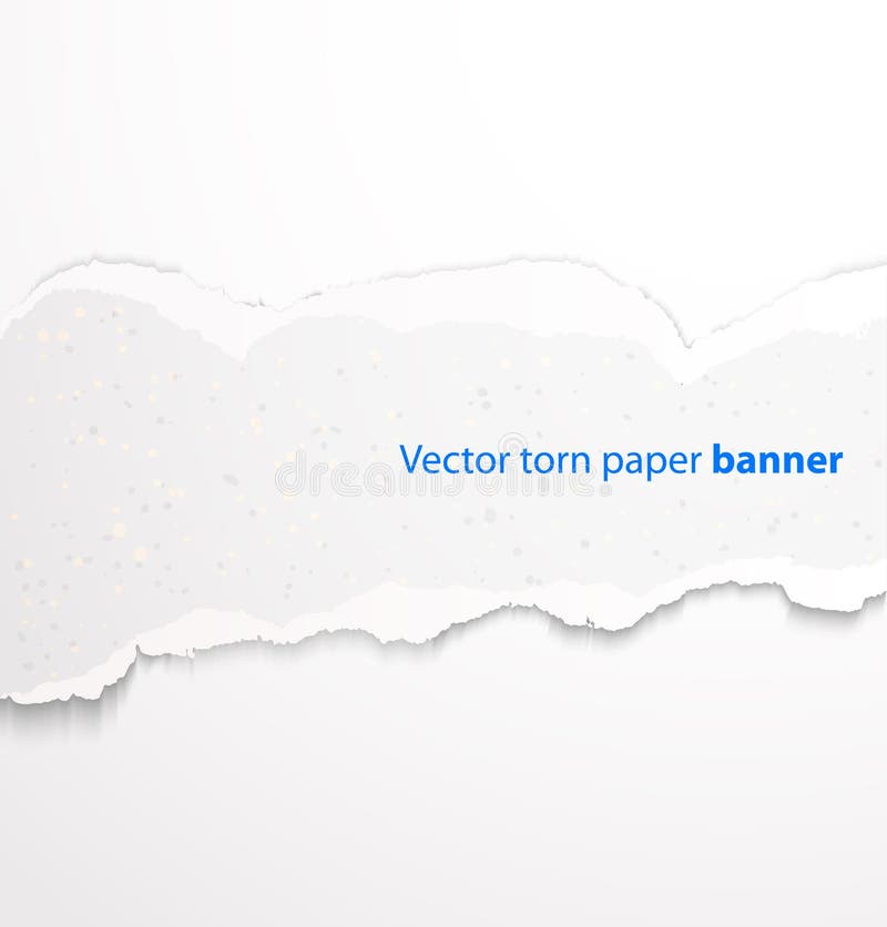 Torn paper banner stock vector. Illustration of cool - 31380945