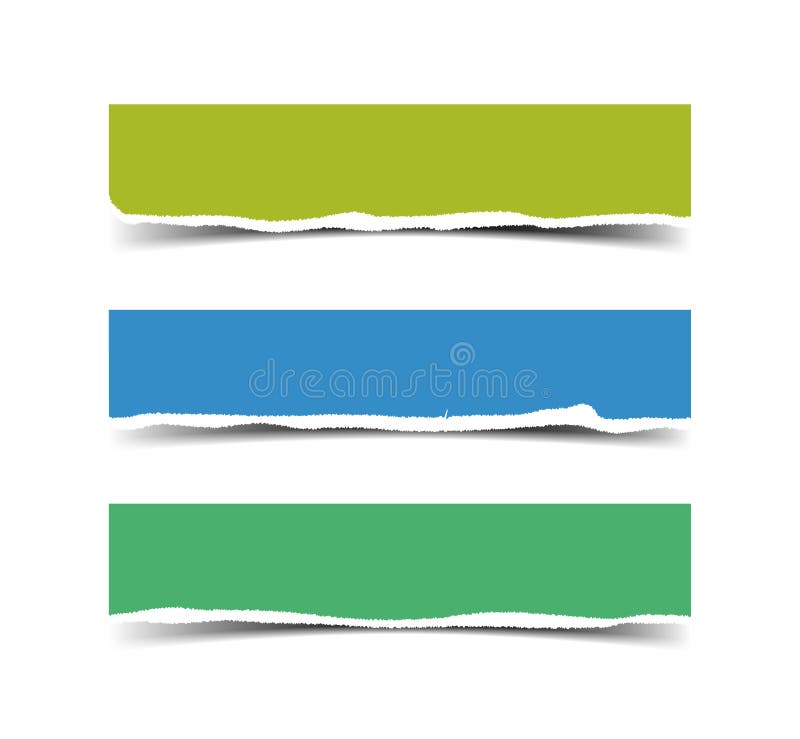Torn paper banners stock vector. Illustration of cardboard - 74806087