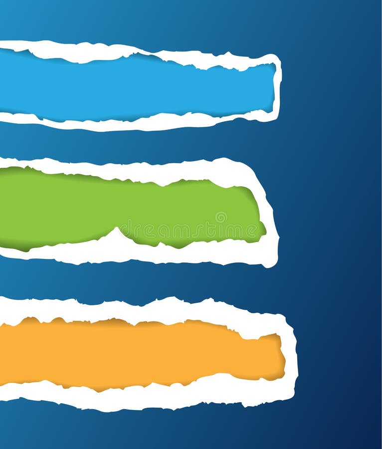 Torn paper banners stock vector. Illustration of business - 40521741