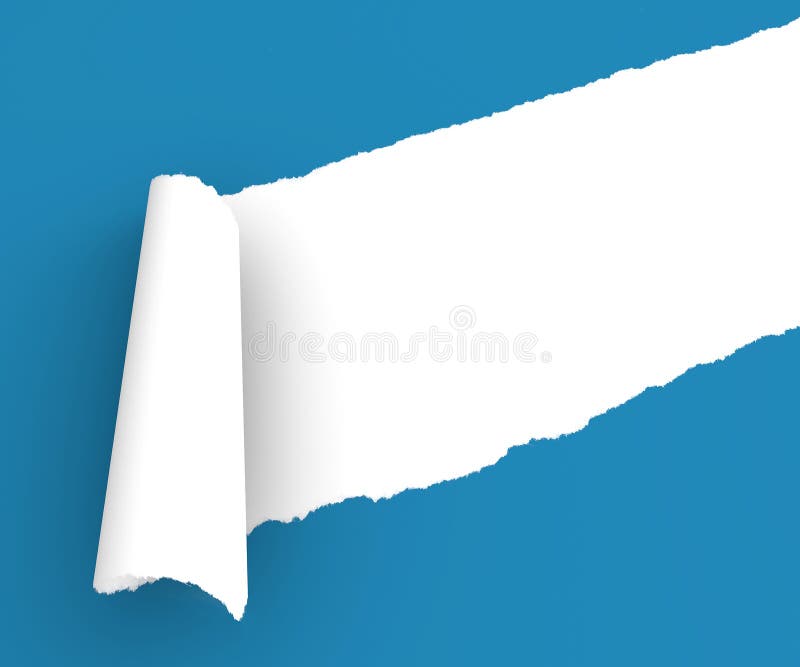 Torn paper blue texture stock illustration. Illustration of plain ...