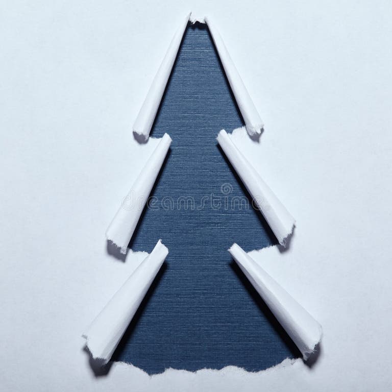 Torn paper christmas tree stock image. Image of japan - 70803423