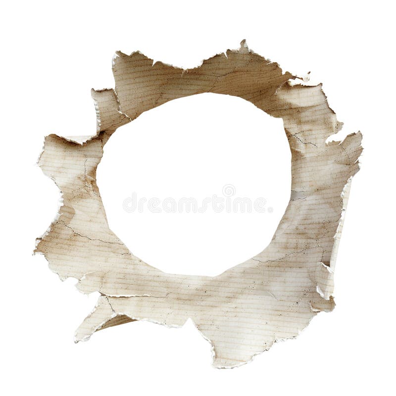 Torn Paper Circle Frame stock photo. Illustration of concept - 348131368