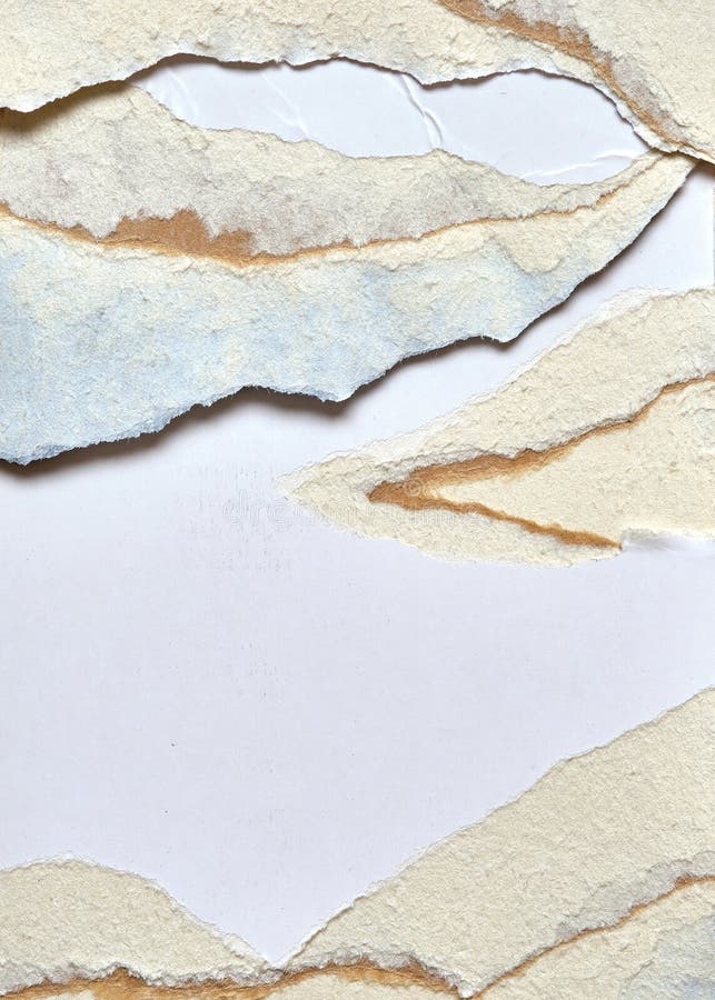 Torn Paper Collage Style, Ripped Paper Effect, Texture Abstract ...