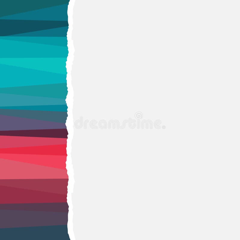 Torn paper, color spectrum stock vector. Illustration of element - 56230111