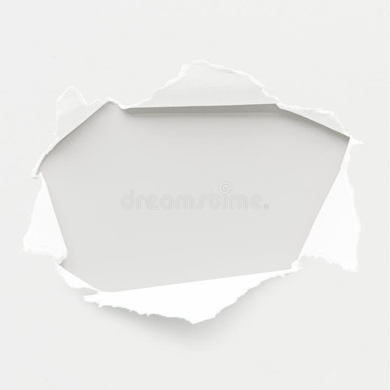 Torn Paper Design on a Wall Stock Photo - Image of broken, scratch ...