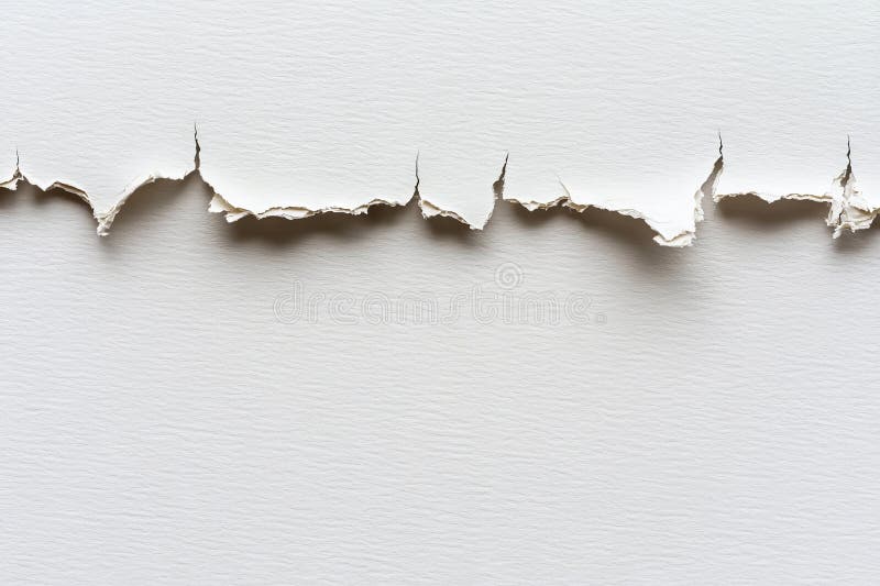 Torn Paper Edge Paint Texture Overlay, Transparent Background Stock ...