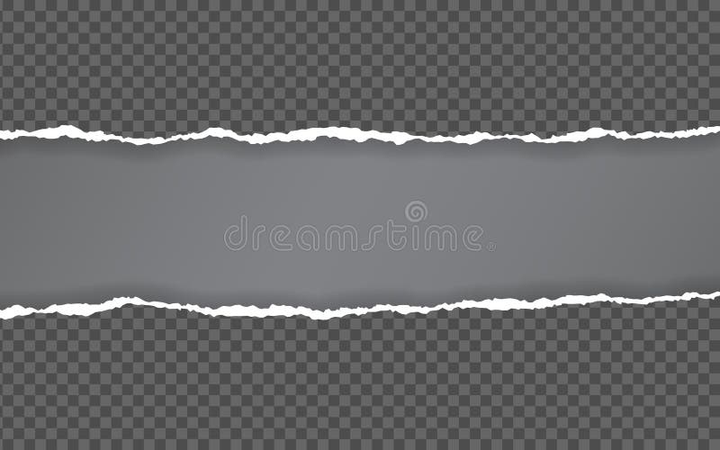 Torn Paper Edge. Torn Paper Stripes. Ripped Squared Horizontal Paper ...