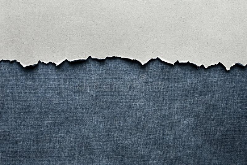 Torn Paper Edge White Above Blue Textured Background, Paper, Texture ...