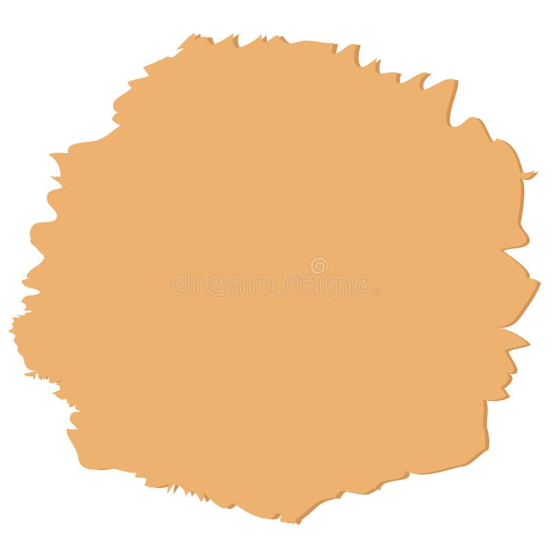 Torn Paper Edges Circle Shape Stock Vector - Illustration of paper ...