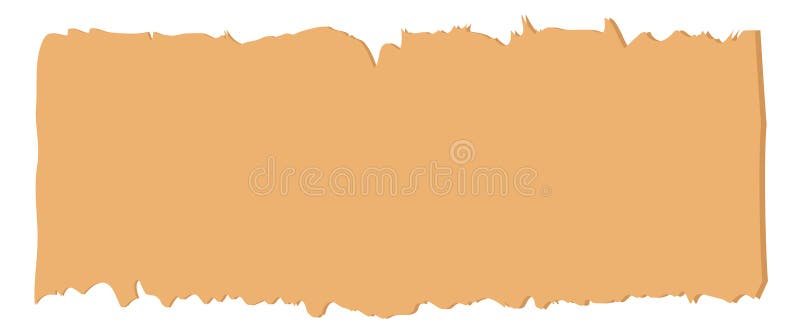 Torn Paper Edges Rectangle Shape Stock Vector - Illustration of edges ...