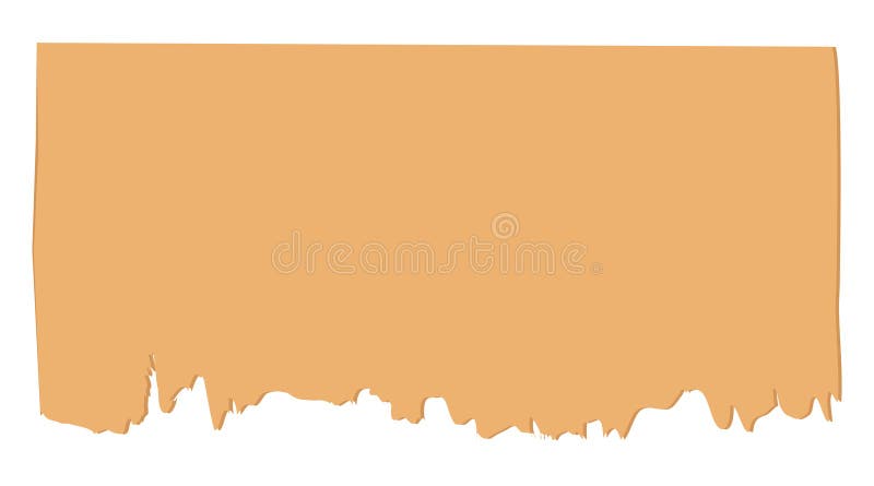 Torn Paper Edges Rectangle Shape Stock Vector - Illustration of edges ...