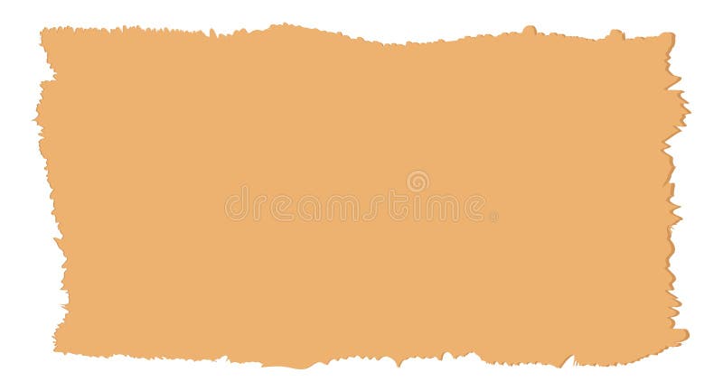 Torn Paper Edges Rectangle Shape Stock Vector - Illustration of shapes ...