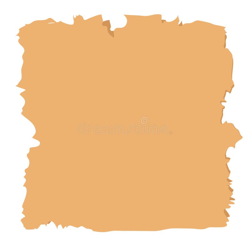 Torn Paper Edges Square Shape Stock Vector - Illustration of jagged ...