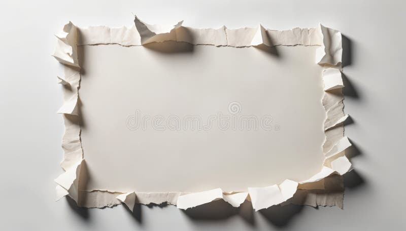 "Frayed Boundaries: the Art of Torn Simplicity" Stock Illustration ...