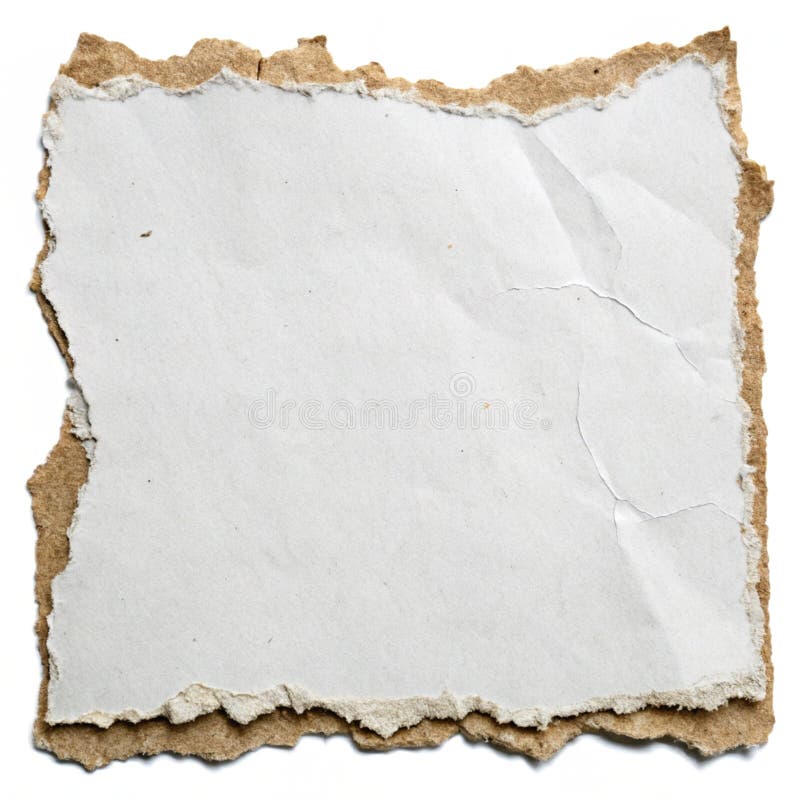 Torn Paper Effect Isolated on White Background Stock Illustration ...