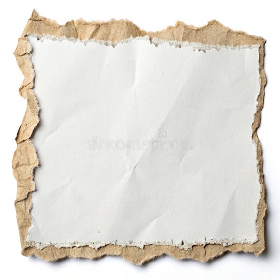 Torn Paper Effect Isolated on White Background Stock Illustration ...
