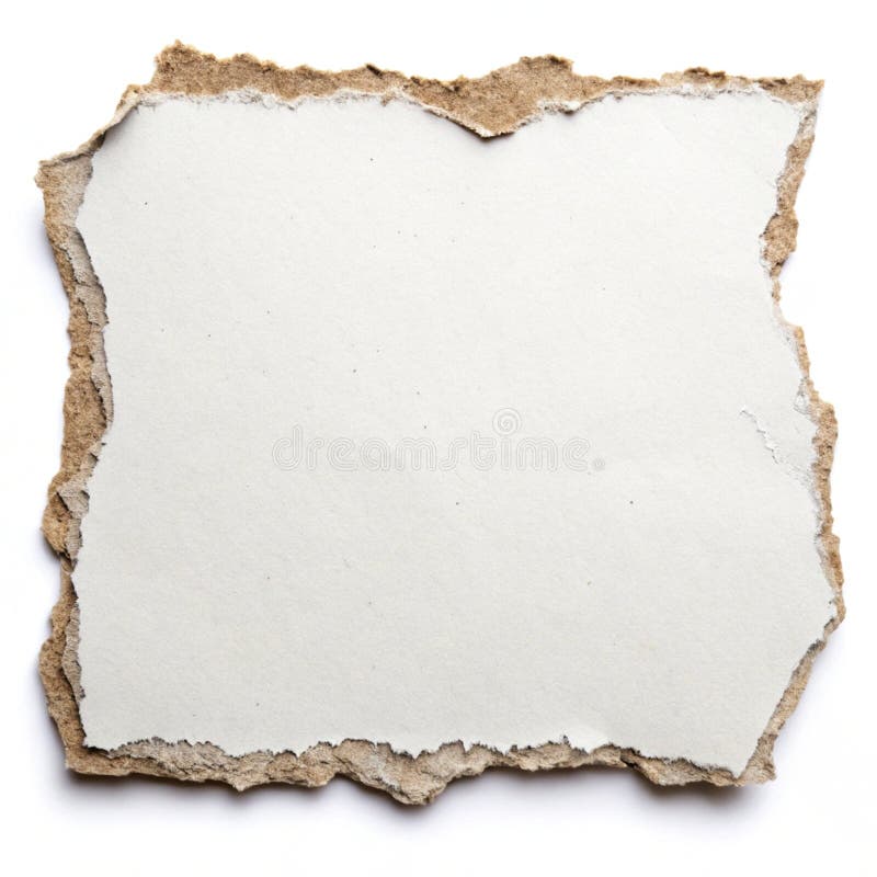 Torn Paper Effect Isolated on White Background Stock Illustration ...