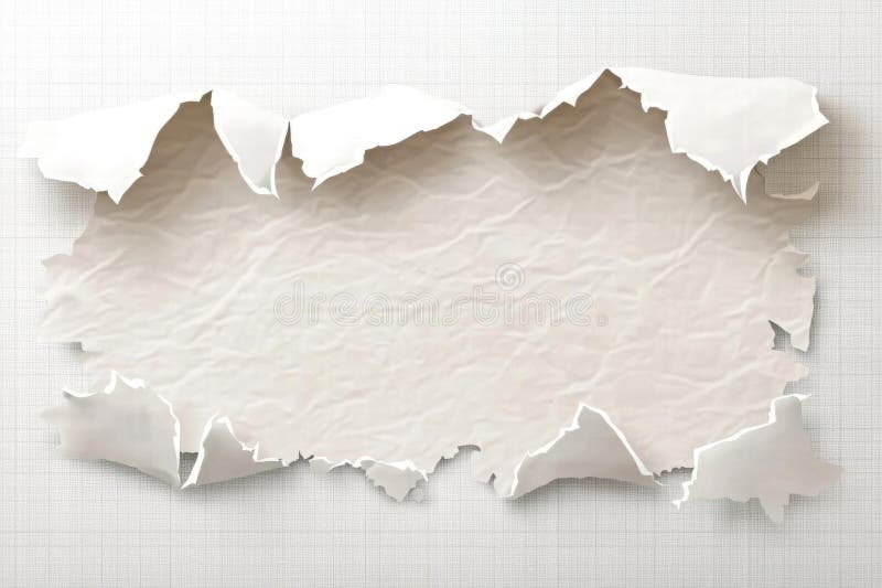 Torn Paper on a Grid Background Stock Illustration - Illustration of ...