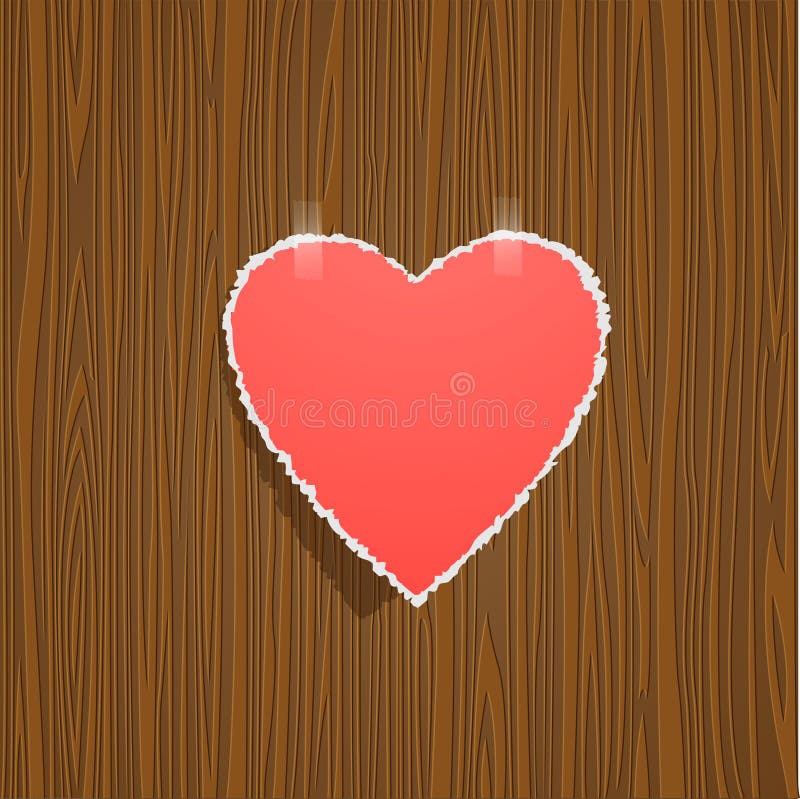 Torn paper heart stock vector. Illustration of ragged - 22880373