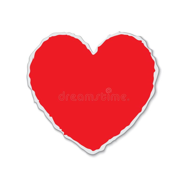 Ripped Heart Shaped Cardboard Stock Illustrations – 10 Ripped Heart ...