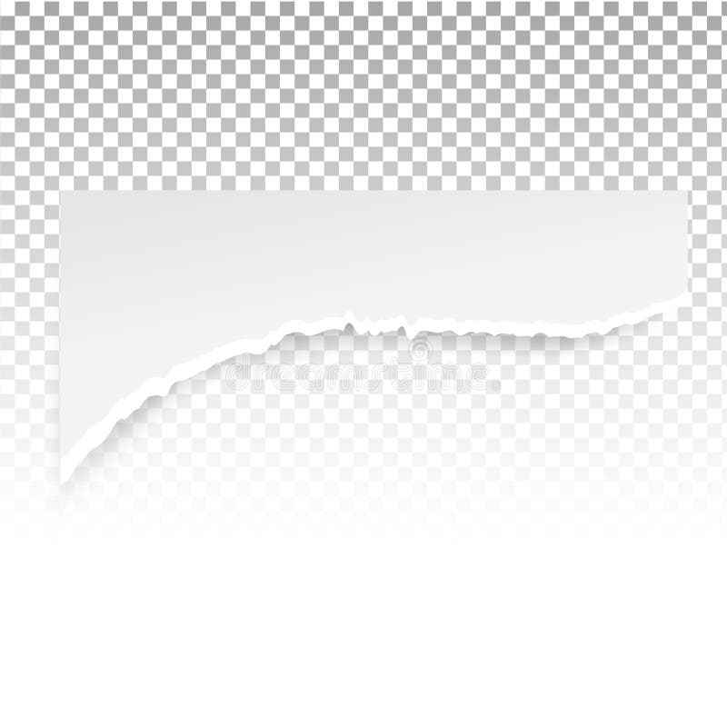 Torn Paper Holes. Hole in the Sheet of Paper on a Transparent ...